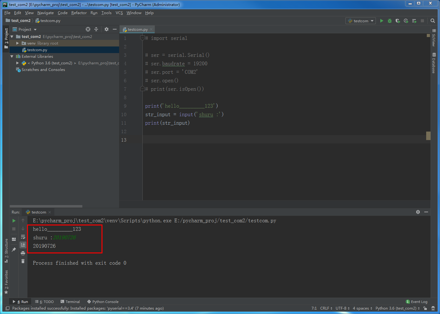 python 安装使用pyserial，进行串口通信学习记录_pycharm与串口通信-CSDN博客