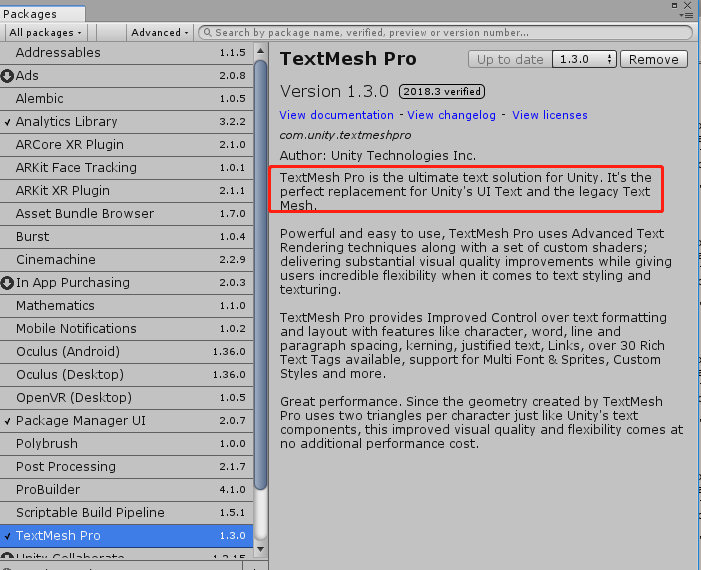 TextMeshPro插件_textmeshpro -CSDN博客