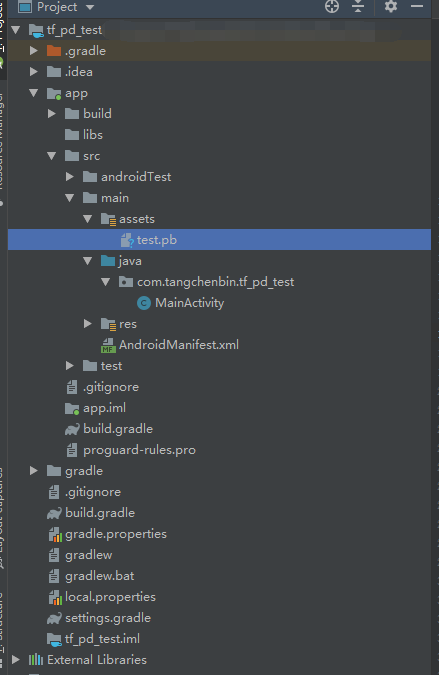 简单的demo带你将TensorFlow的pb格式的模型移植到Android平台_android加载.pb模型-CSDN博客