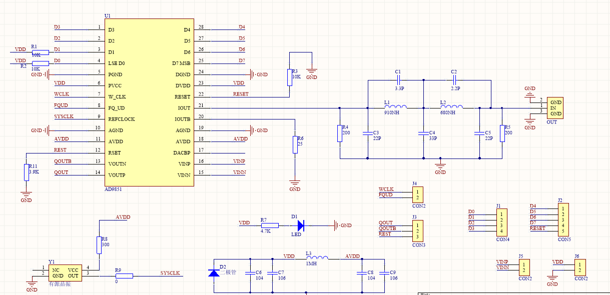 AD9851电路设计-CSDN博客