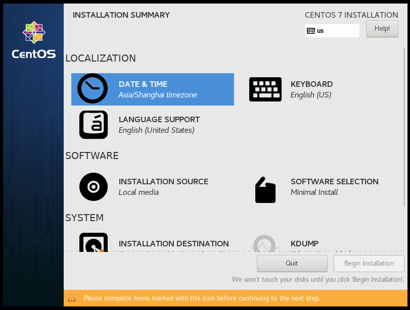 安装centos_please complete items marked-CSDN博客