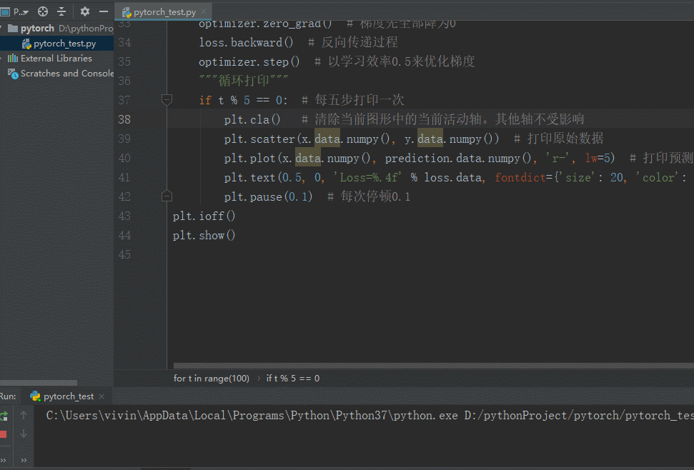 深度学习 使用pytorch模拟二次函数pytorch拟合二次函数 Csdn博客