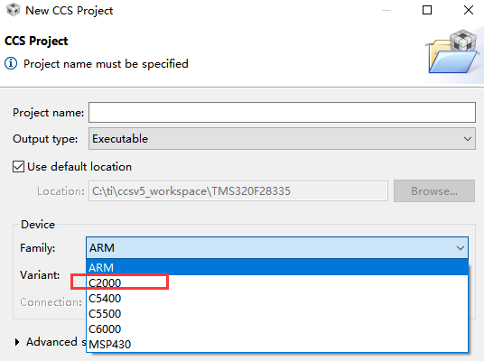 【Tools】CCS 5.5.0新建工程时找不到C2000系列的Device_ccs提示未安装c2000-CSDN博客