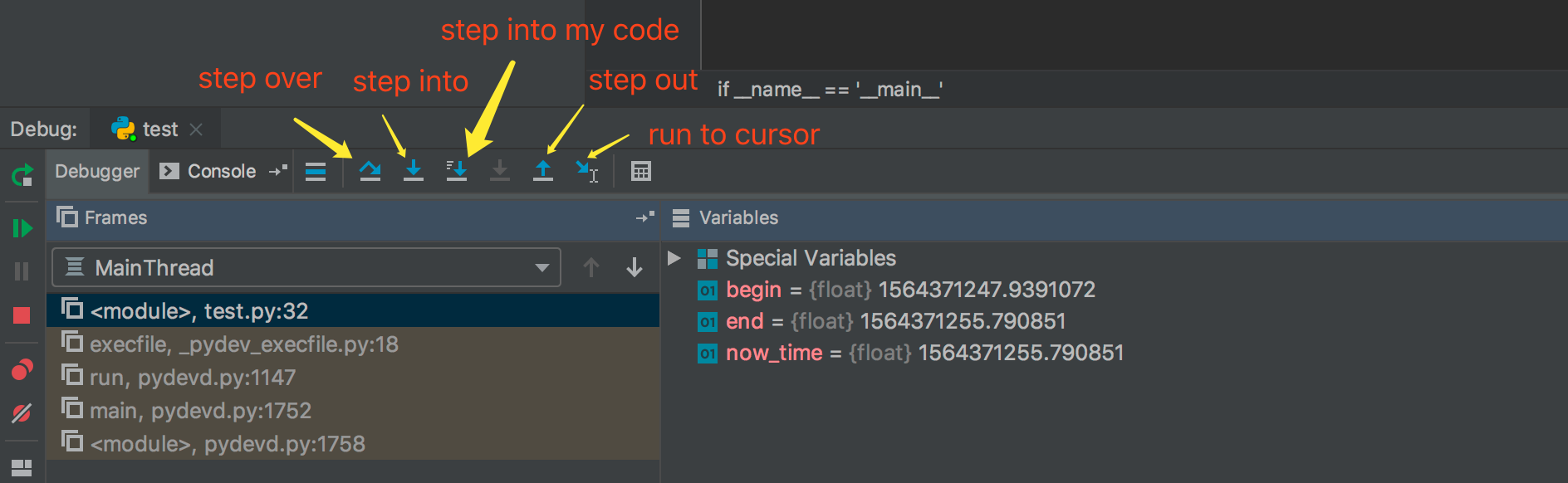 Pycharm debug调试：命令行交互式/变量观察watch/evaluate_pycharm evaluate-CSDN博客