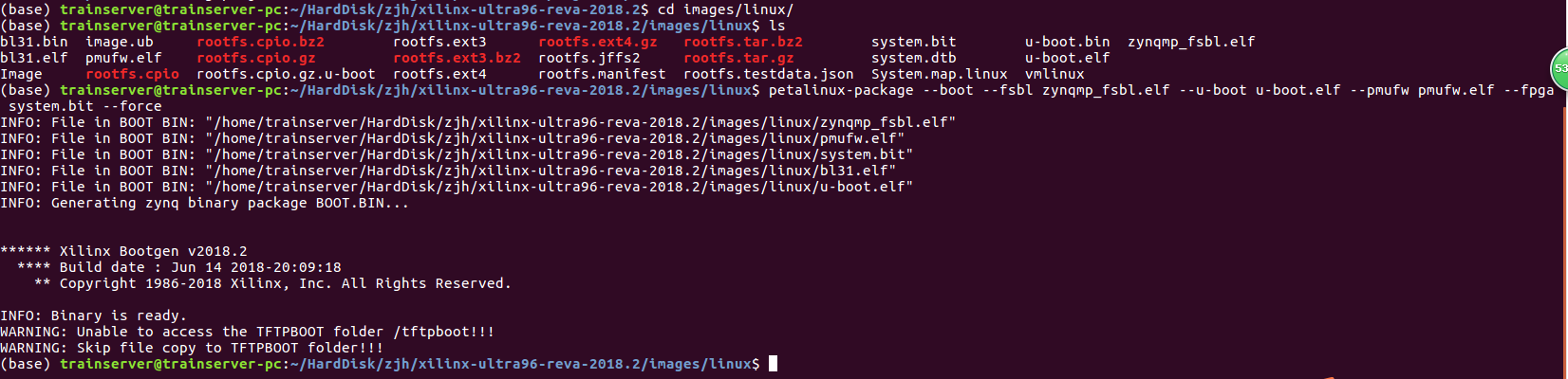 Ultra96基础学习篇——（5）PetaLinux创建BOOT.bin_boot.bin文件未生成-CSDN博客