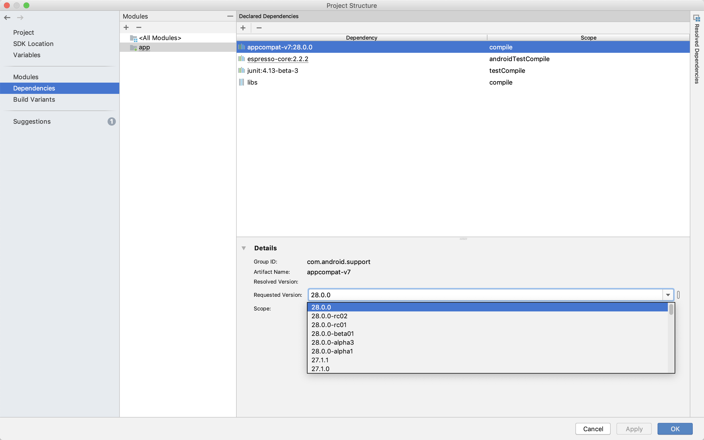 Com Android Support Appcompat V7 报错的解决办法 Csdn博客