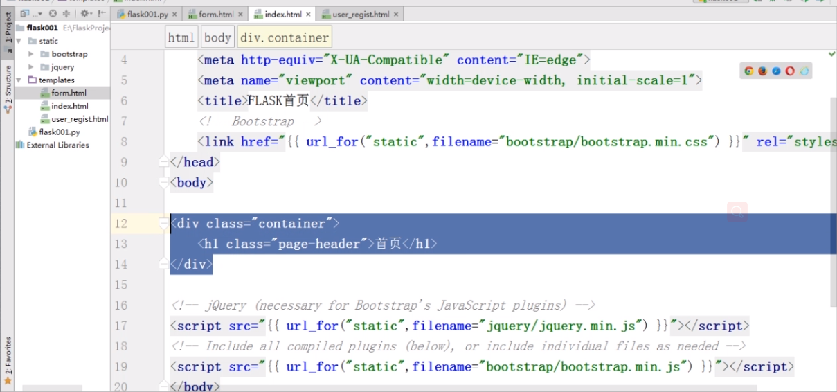 Flask 使用bootstrap快速搭建前端页面flask Mvc Bootstrap Angular Csdn博客