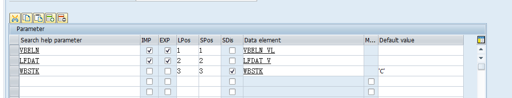 SAP 通过出口函数创建搜索帮助（六）_wbstk-CSDN博客