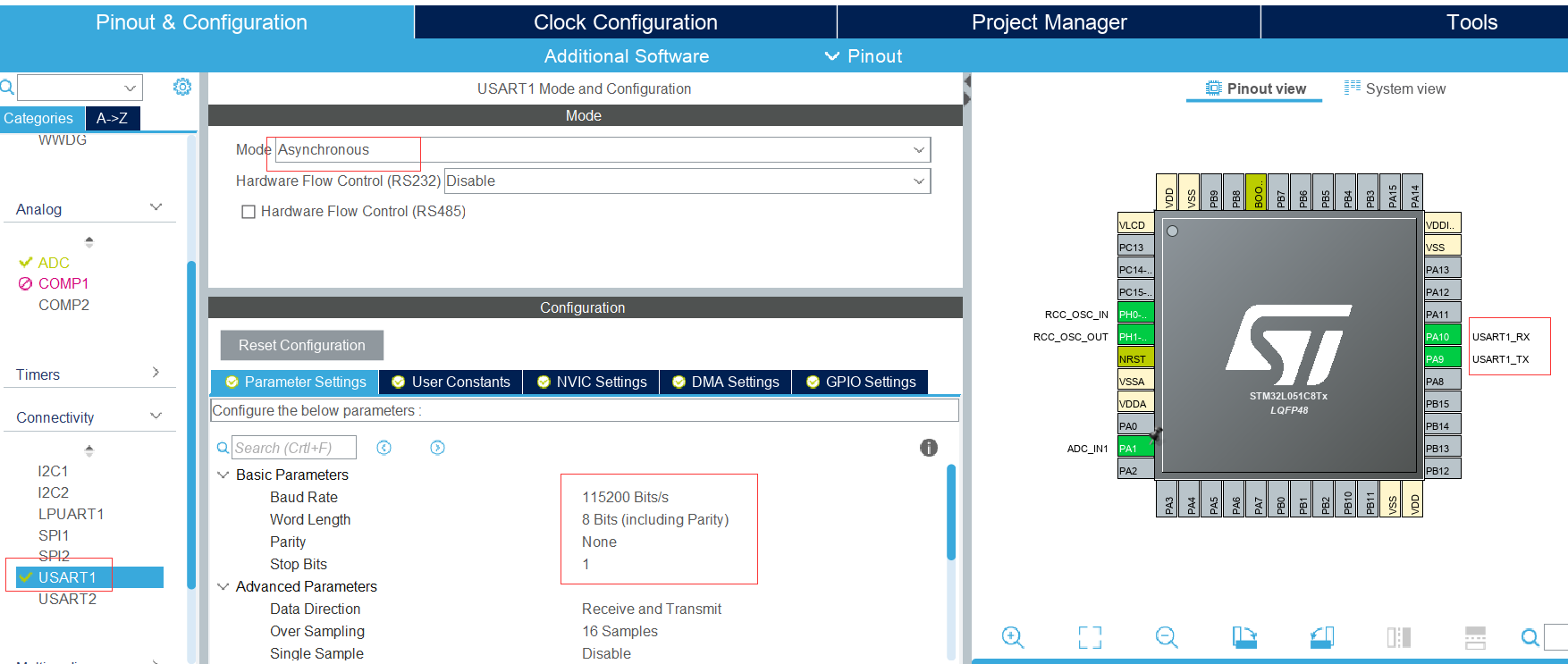 基于STM32HAL库使用ADC采样方式，检测电压值与自带芯片温度值_stm32单片机自动量程测电阻-CSDN博客