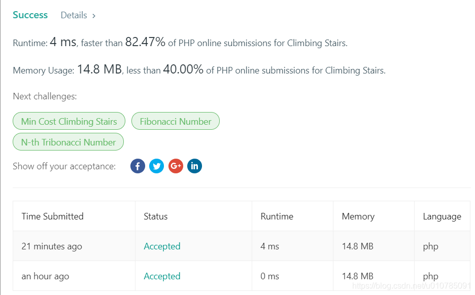 Leetcode 爬楼梯 Climbing Stairs记录爬楼梯层数并且一层一层的爬最大值为99的代码 Csdn博客