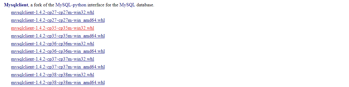 安装mysqlclient文件错误的解决方法_python3.8对应的mysqlclient版本-CSDN博客