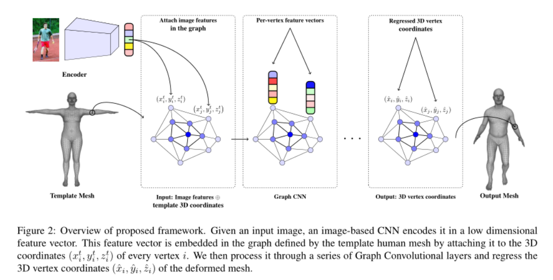 单张图人体重建Convolutional Mesh Regression for Single-Image Human Shape Reconstruction_convolutional ...
