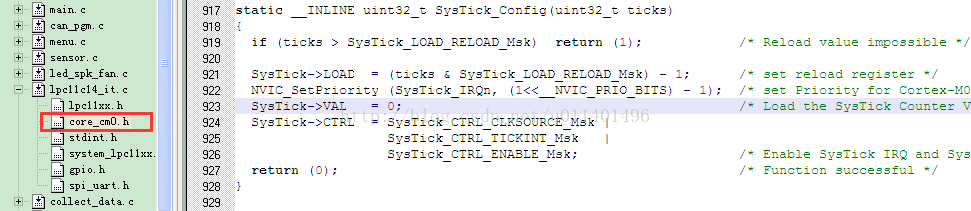 SysTick_Handler cortex-m0 LPC1114_systick handler函数-CSDN博客