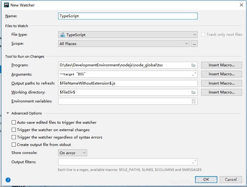 Typescript 二 在webstorm中创建和配置typescript项目webstorm Typescript Csdn博客