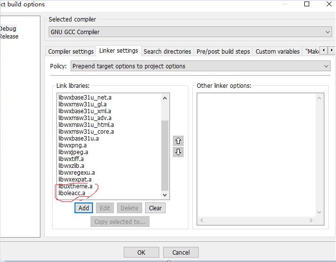 code:blocks wxWidget 静态编译GUI界面报错解决方法_codeblock gui 失效-CSDN博客