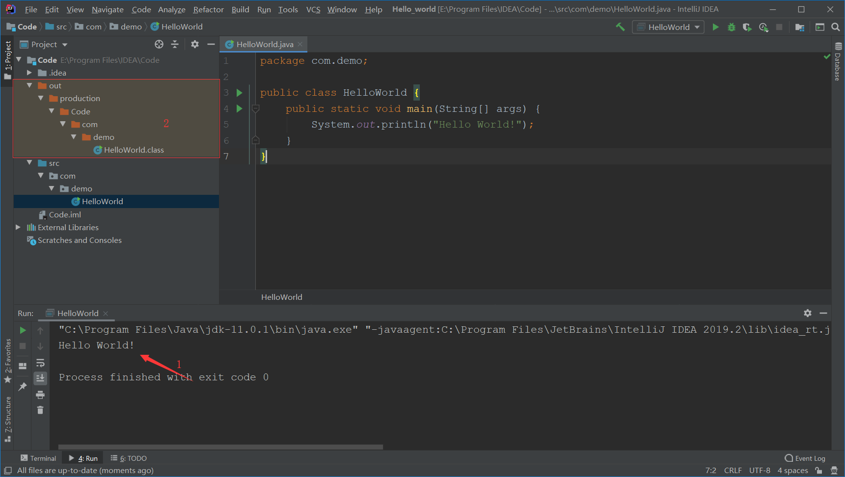用Intellij IDEA创建第一个HelloWorld项目_idea创建一个helloworld-CSDN博客