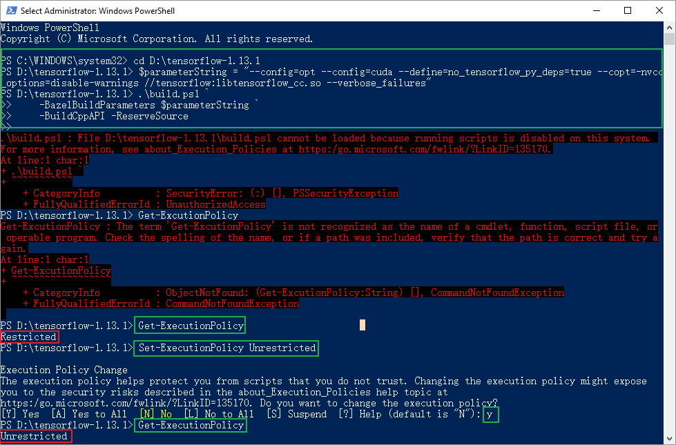 win10 + bazel-0.20.0 + tensorflow-1.13.1 编译tensorflow GPU版本的C++库-CSDN博客