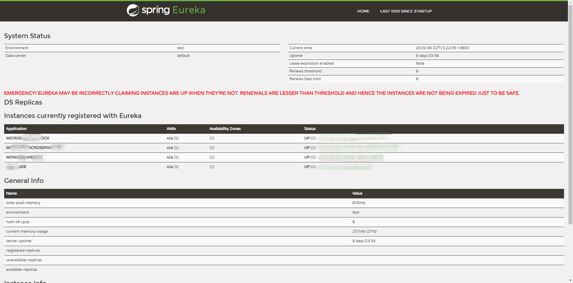 Spring Cloud：查看注册到Eureka上的应用信息_eureka 的app-CSDN博客