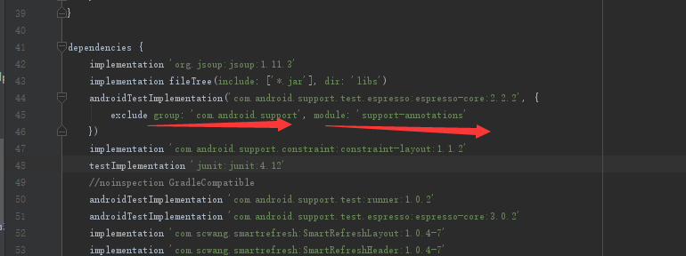 Android 查看并解决重复依赖_all*.exclude-CSDN博客