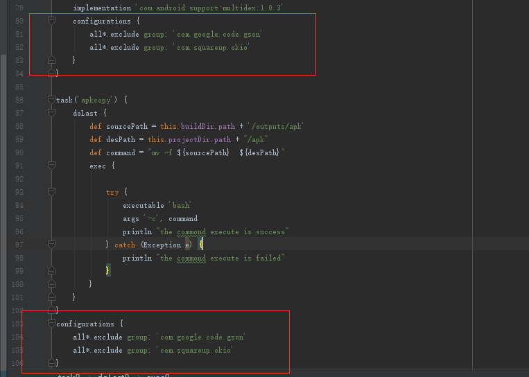 Android 查看并解决重复依赖_all*.exclude-CSDN博客