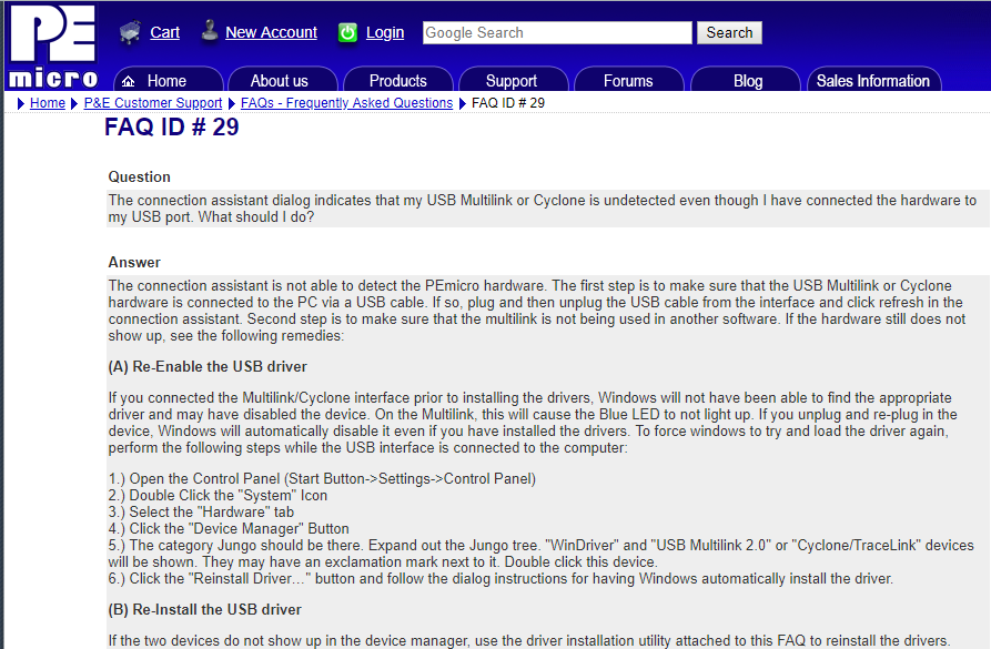 Codewarrior中利用PE multilink下载程序debug时不能连接问题-CSDN博客