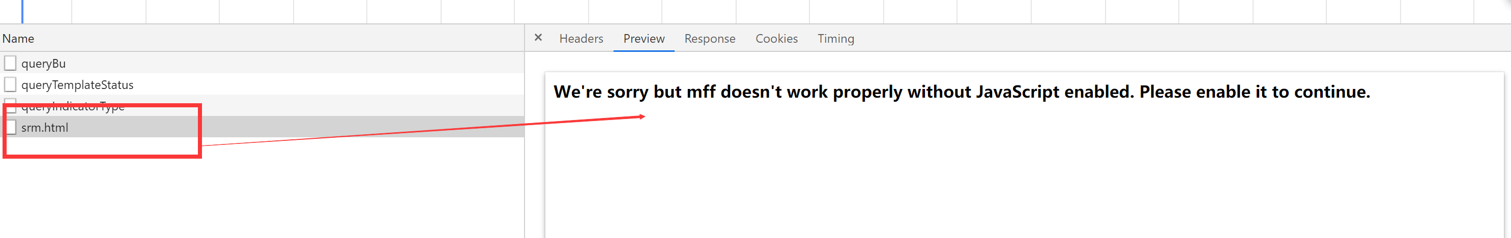 ajax请求报错：We‘re sorry but mff doesn‘t work properly without JavaScript enabled...._we're sorry ...