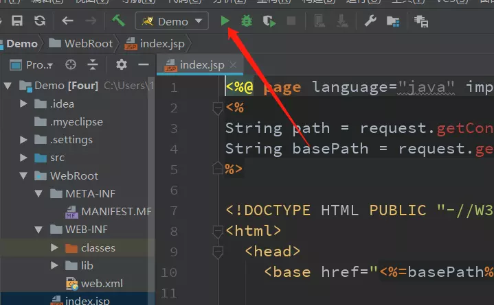 myeclipse项目在IDEA中的导入与配置并运行（实例演示）_myeclipse项目怎么在idea中运行-CSDN博客