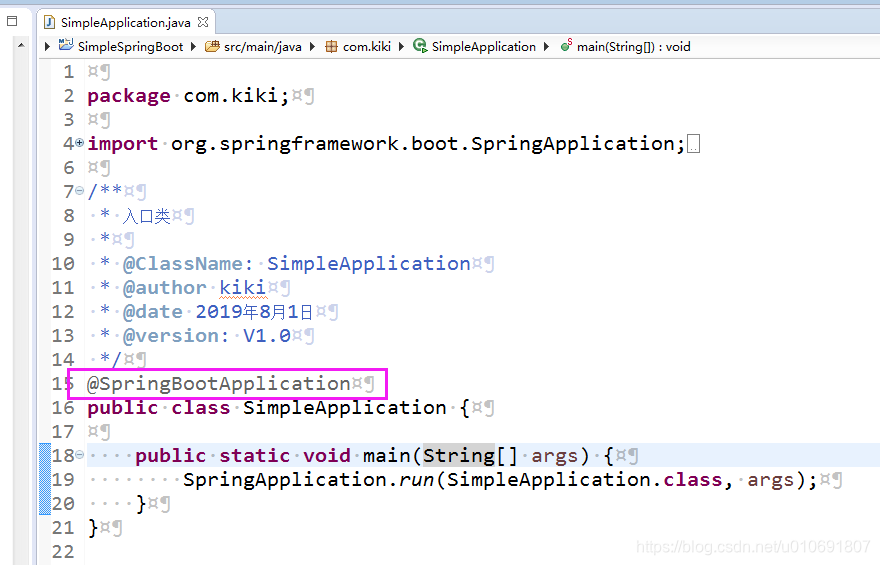 异常处理:your Applicationcontext Is Unlikely To Start Due To A Componentscan Of The Default Package