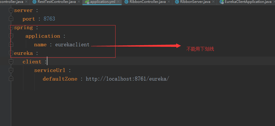 使用springcloud注册服务是Request URI does not contain a valid hostname: http://eureka_client:8763/hi ...