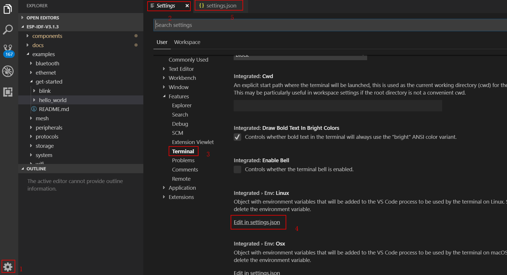 ESP32学习笔记之Windows下基于VSCode的ESP32开发环境的搭建_esp32 vscode make menuconfig-CSDN博客