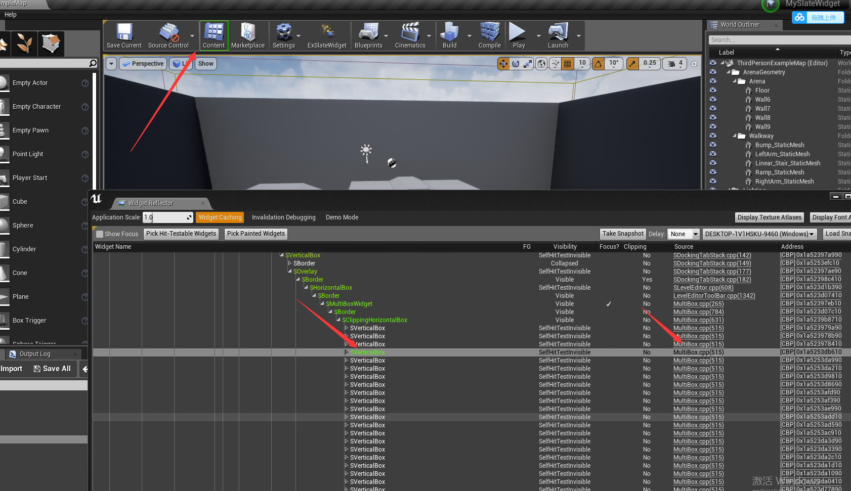 (UE4 4.21 ) UE4 Slate 编程入门一之Slate控件基本的创建_slate contentpadding-CSDN博客