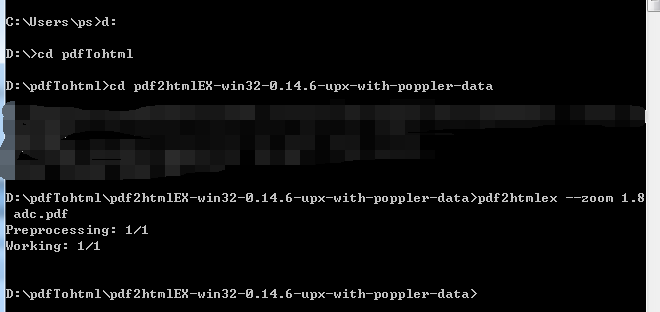 windows系统下的 pdf2html （pdf 转html）开源工具使用_windows pdf2htmlex-CSDN博客