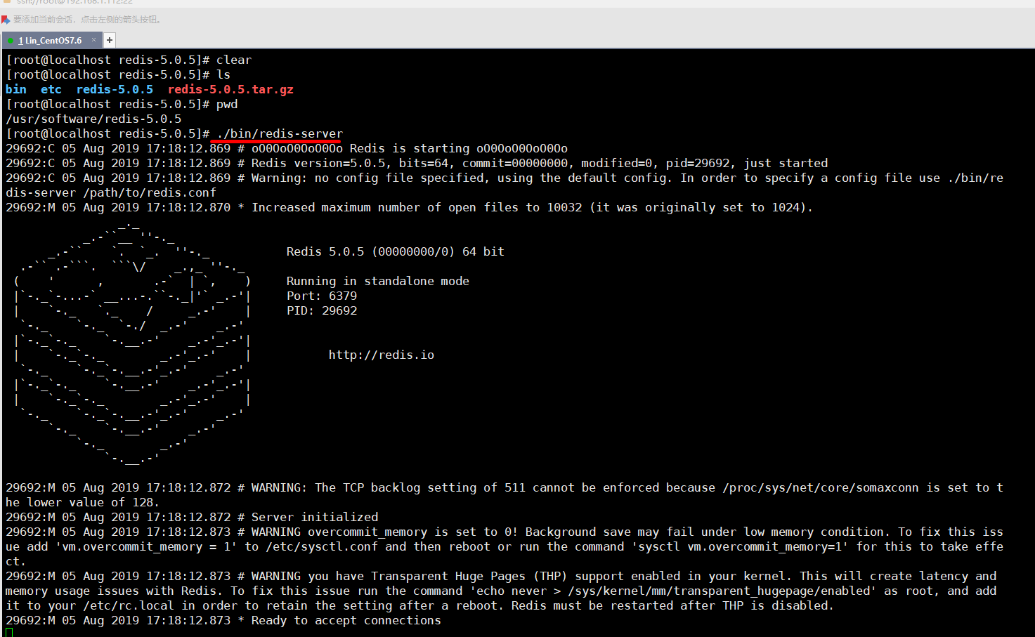 如何在Linux下的安装配置redis-5.0.5.tar.gz_采用 hadoop 用户登录 linux 系统,将 redis 安装文件 redis-5.0.5.t-CSDN博客