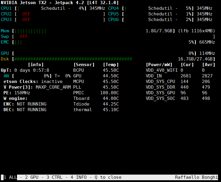 在Ubuntu、NVIDIA_TX2下查看CPU/GPU/内存使用率_tx2 cpu shiyonglv-CSDN博客