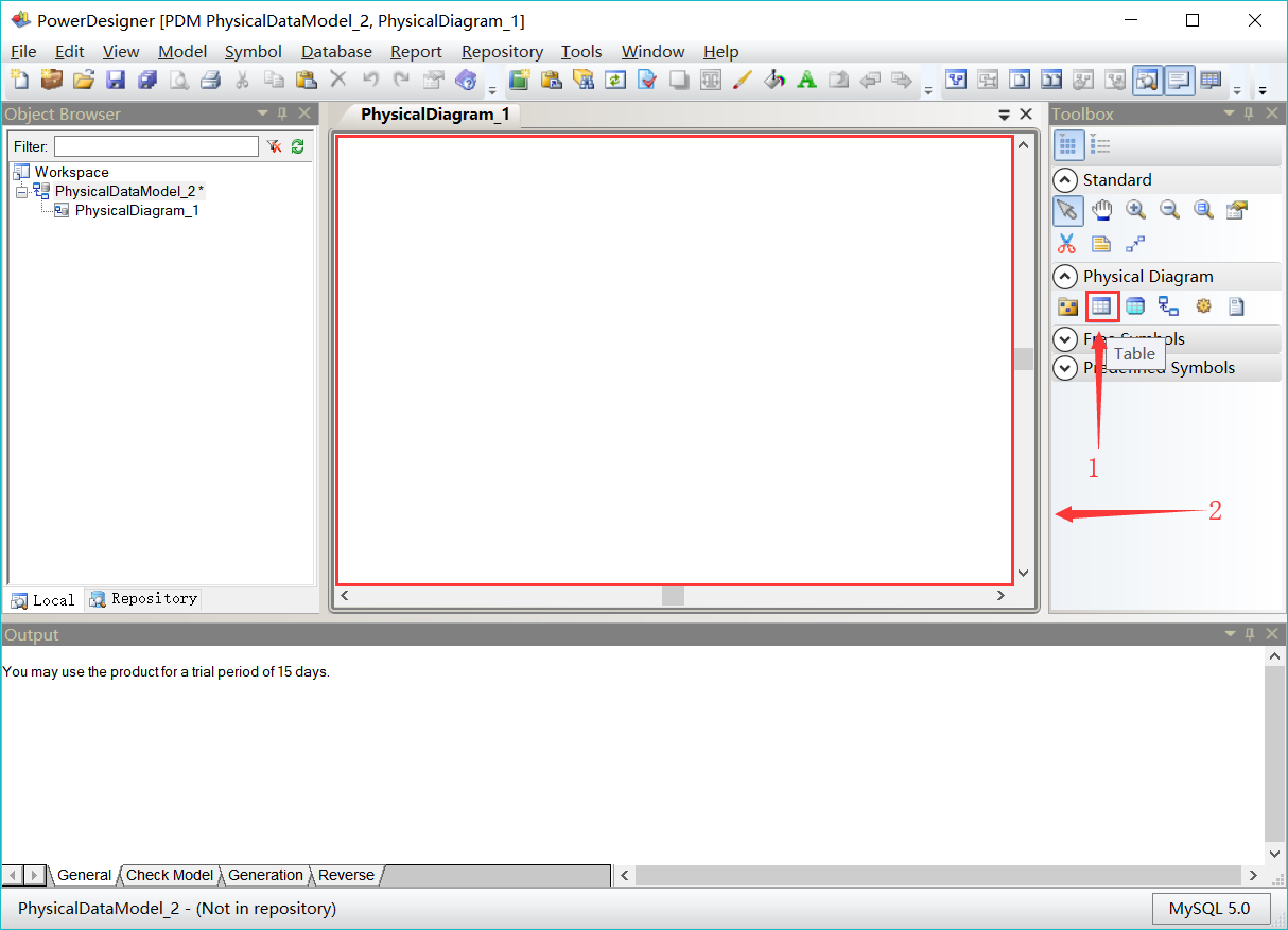 PowerDesigner 使用教程_powerdesigner教程-CSDN博客