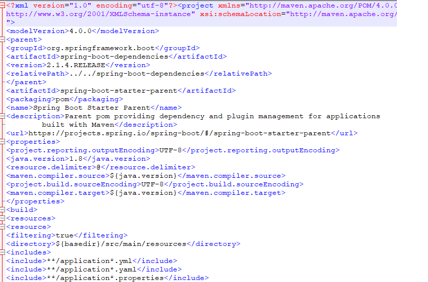 Spring Boot中的parent标签_springboot -CSDN博客