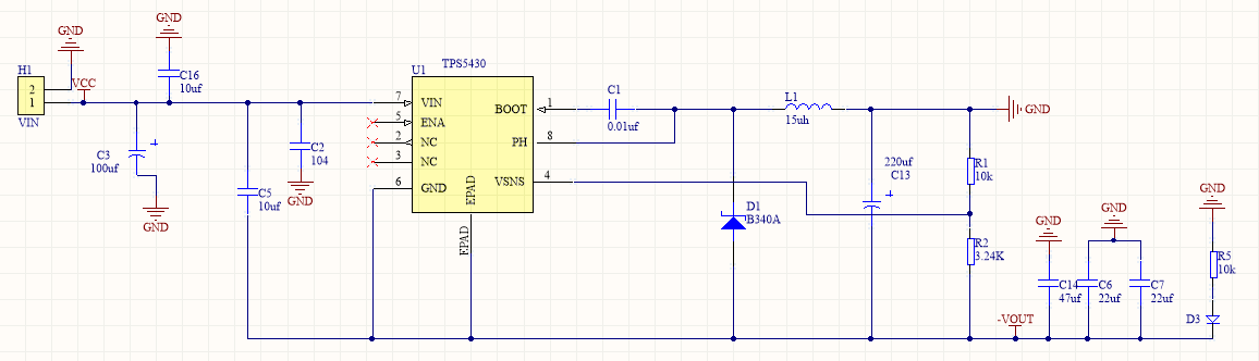 TPS5430正电源转正负电源 低纹波_正电源转负电源的芯片-CSDN博客