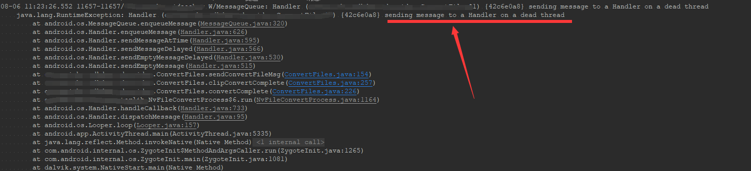 异常：Handler sending message to a Handler on a dead thread-CSDN博客
