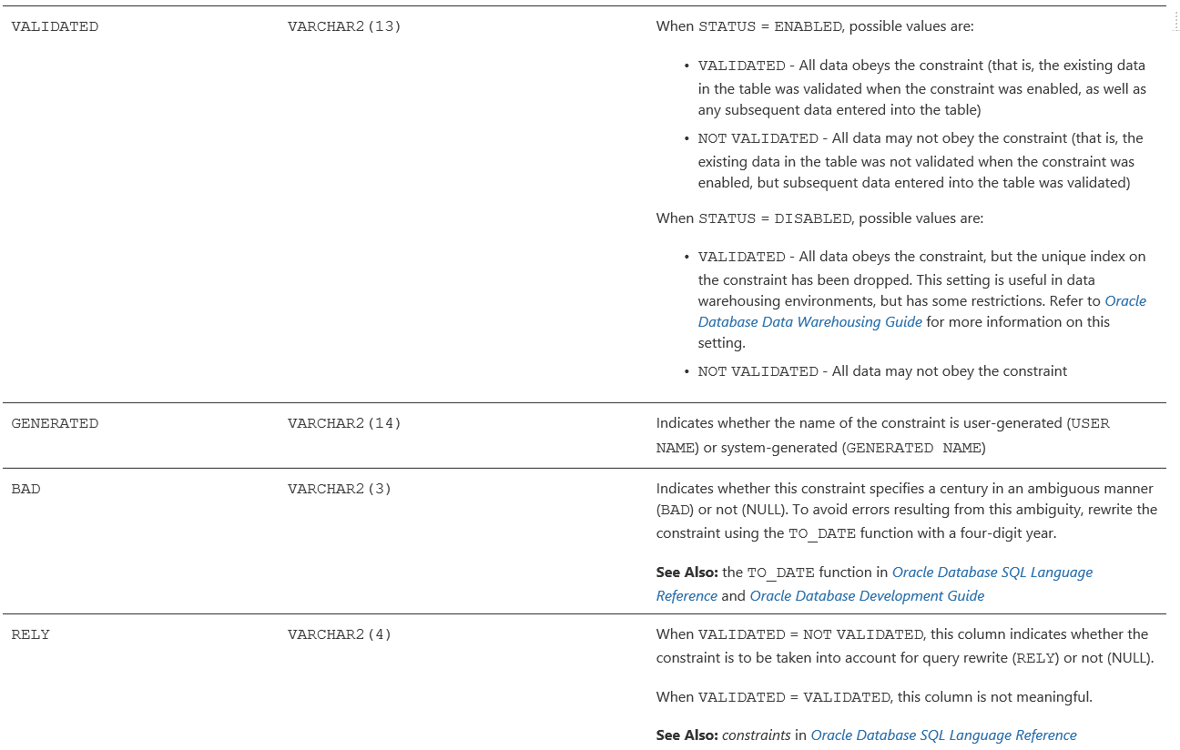 USER_CONSTRAINTS_oracle constraint generated name user name-CSDN博客