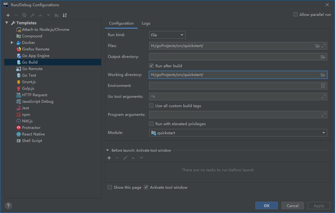 Go语言学习(六) 使用Goland调试运行beego web服务_goland beego-CSDN博客