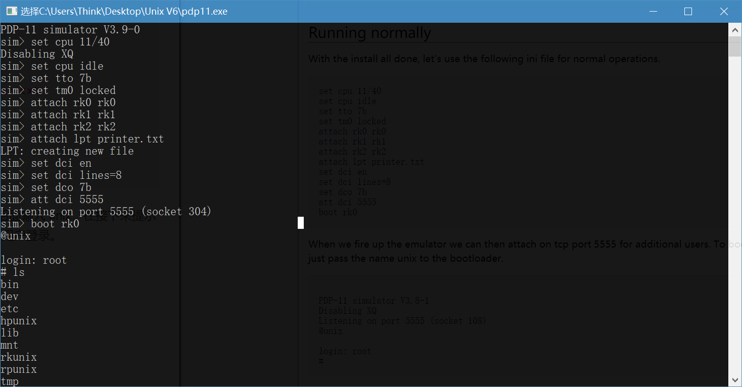 Unix V6 环境搭建：Simh 安装 Unix V6、Unix V6 基本使用以及源代码获取_unix v6镜像-CSDN博客