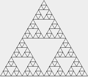 Java recursively draw Sierpinski triangle - Programmer Sought