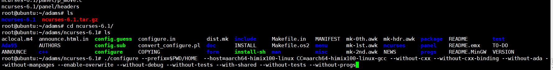 交叉编译：ncurses_ncurses aarch64-CSDN博客