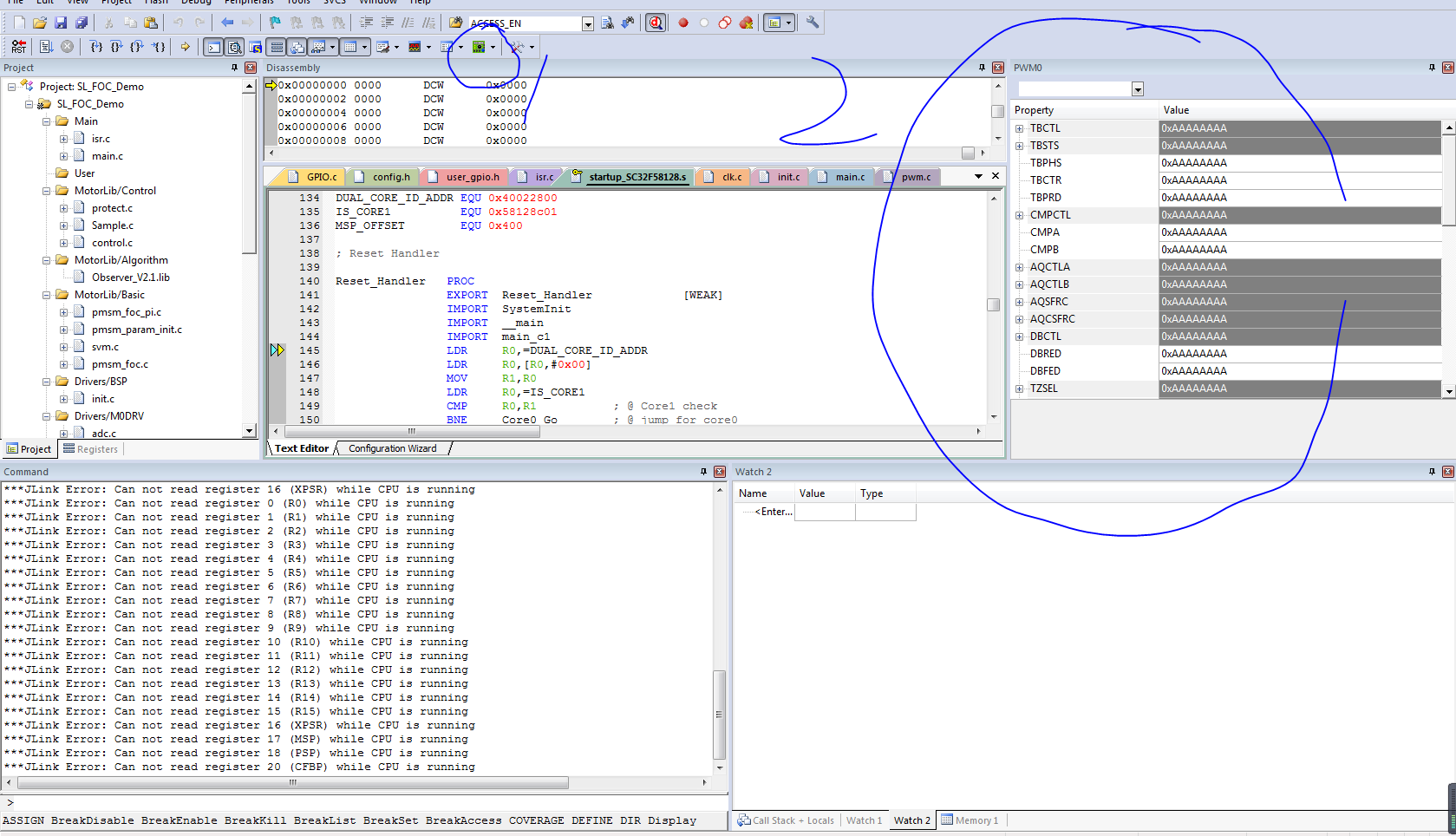 解决keil出现cpu is not halted && cannot read register XX while cpu is running的另类方法-CSDN博客