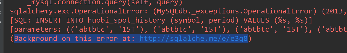 （已解决2019.8.8）Background on this error at: http://sqlalche.me/e/e3q8-CSDN博客
