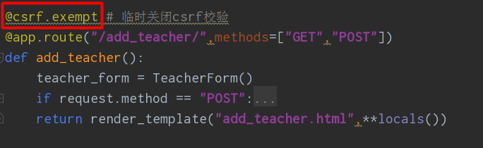 Flask-Form表单的使用及其csrf_token的开启使用（六）_flask表单token-CSDN博客
