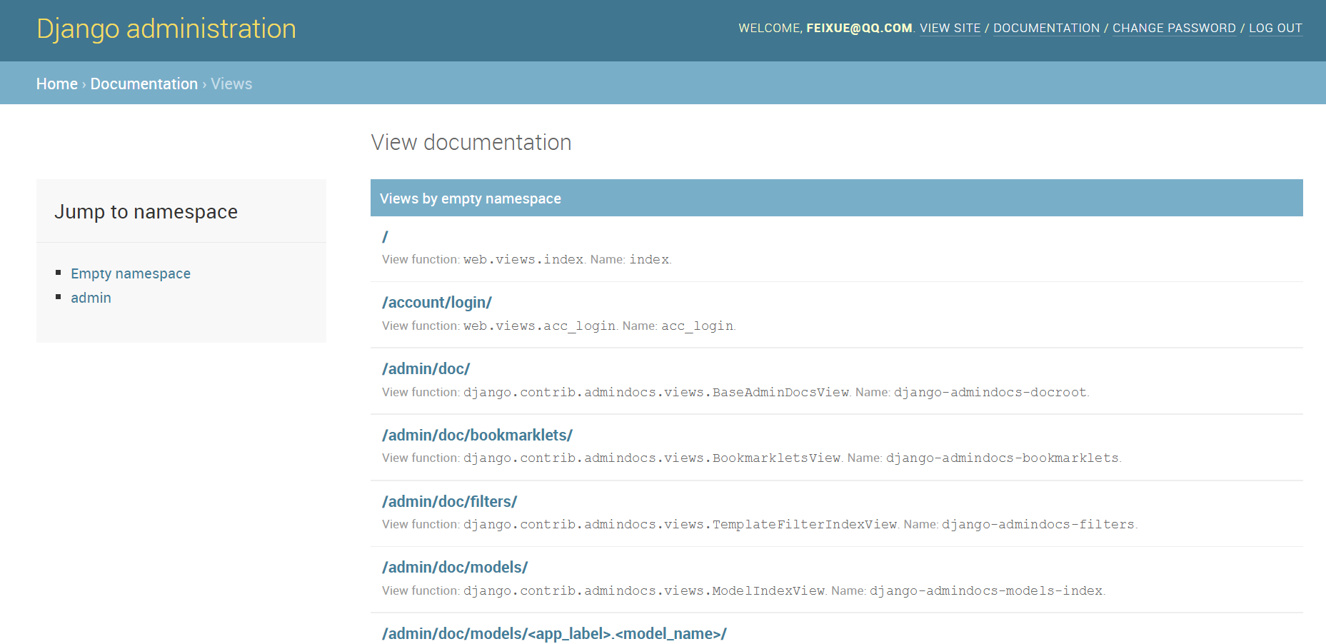 Django之Admin文档生成器_django.contrib.admindocs.urls-CSDN博客