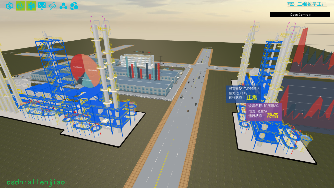 Web 3D工厂--智慧数字可视化工厂HTML5+WebGL(ThreeJS)烧脑巨作_three.js 智慧工厂-CSDN博客