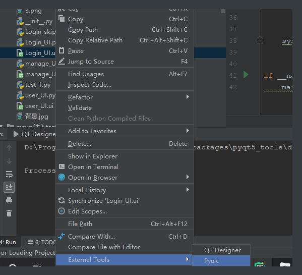 ## python版的学生管理系统——pyqt5 pyuic pydesigner插件的配置（1）_py designer-CSDN博客