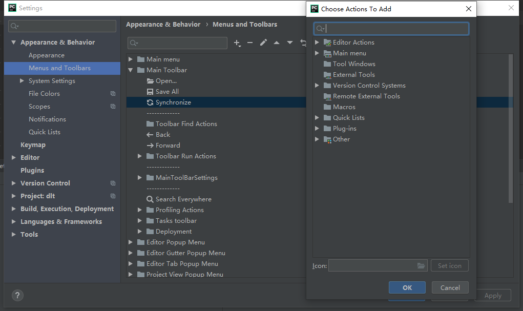 Pycharm toolbar 工具栏添加扩展_pycharm添加svn工具栏扩展-CSDN博客
